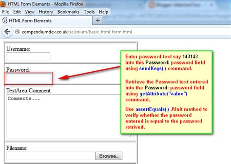 Selenium By Arun 416 Using Getattributevalue Method With Password