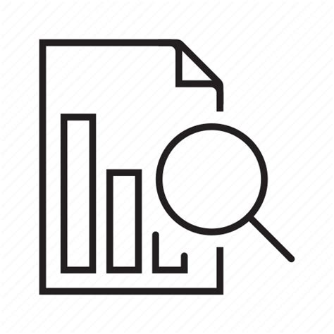 Analytic Business Chart Data Financial Magnifier Report Icon