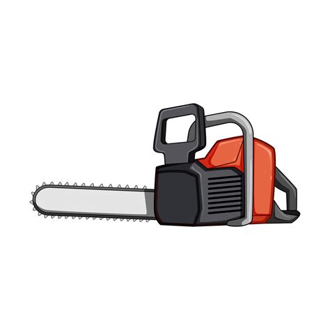 Worker Chainsaw Cartoon Illustration 47526927 Vector Art At Vecteezy