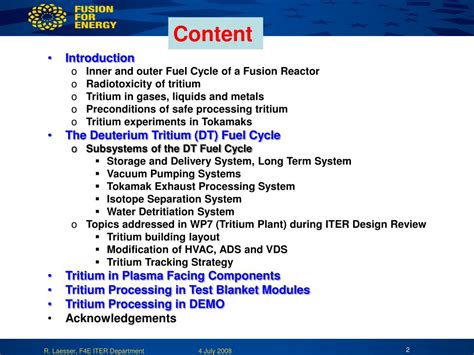 Ppt The Use And Management Of Tritium In Iter Powerpoint Presentation Id 4213903