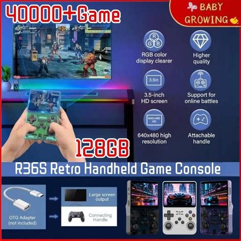 Jual [40000 Game] Original R36s Handheld Game Console Retro Linux Open Source Dual System