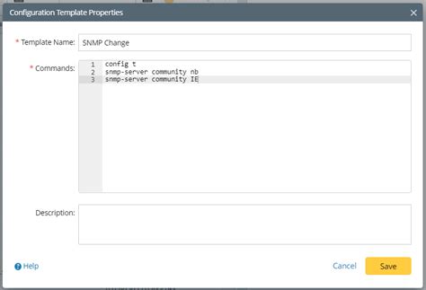 Managing Configuration Templates