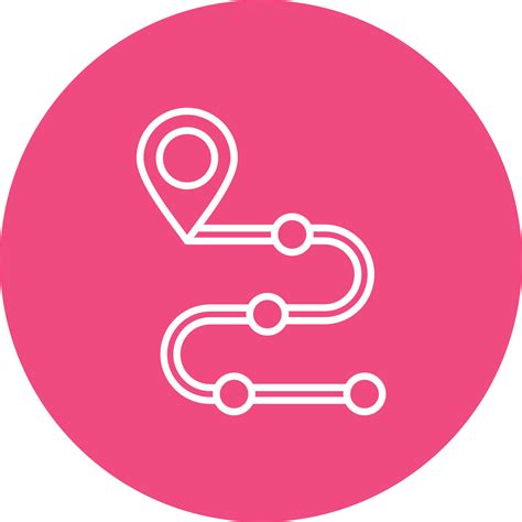 Roadmap Line Circle Background Icon 17627002 Vector Art At Vecteezy