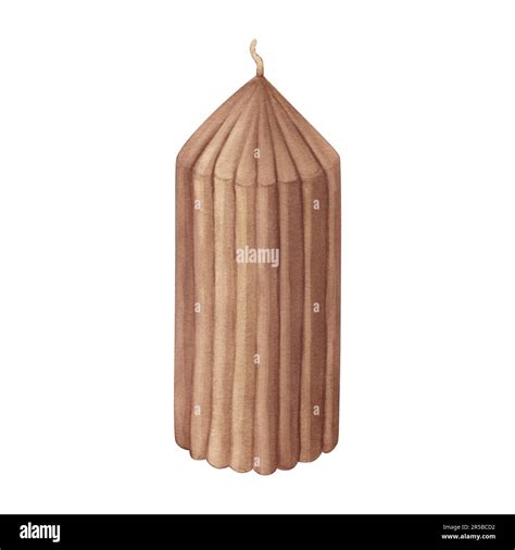 Watercolor Modern Scented Candle Shape Column Pillar Candle Made Of Soy And Coconut Wax Hand