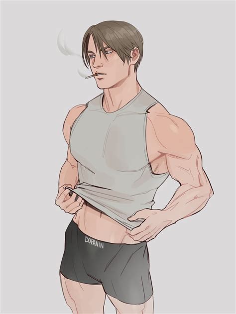 Leon S Kennedy Resident Evil And More Drawn By Dopanin Danbooru