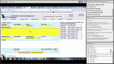 Data Entry And Bulkloading In Arctos Youtube
