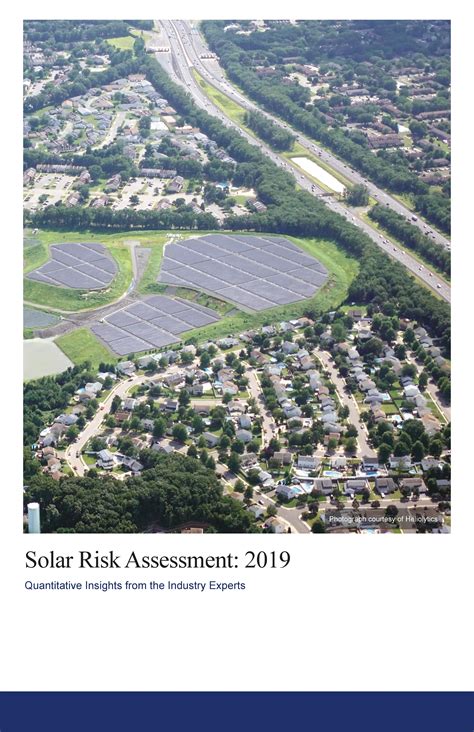 New ‘solar Risk Assessment 2019 Report Features Quantitative Insights