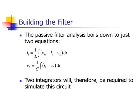 PPT Passive Filter Transformations PowerPoint Presentation Free Download ID