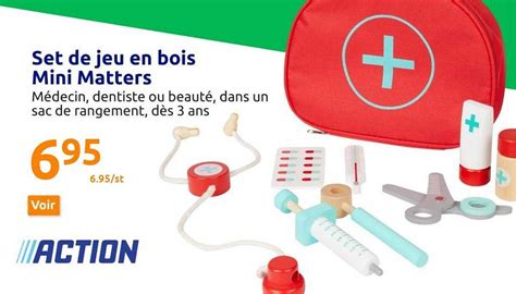 Promo Set De Jeu En Bois Mini Matters Chez Action Icatalogue Fr