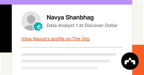 navya shanbhag data analyst 1 at discover dollar the org