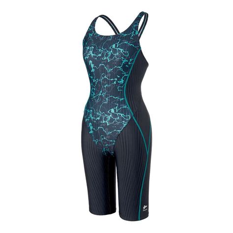 여성 그래픽 X Back 4부 반신수영복 다크그레이 Rn Ls2d263 Dg