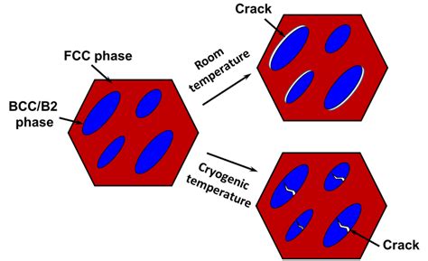 Schematics Showing The Fracture Modes Of Multiphase Heas At Room And