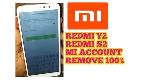 Redmi Y Mi Account Remove YouTube