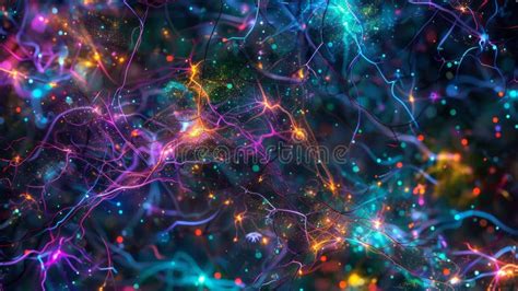 A Mesmerizing Display Of Neural Activity Highlighting The Interconnectedness Of The Brains