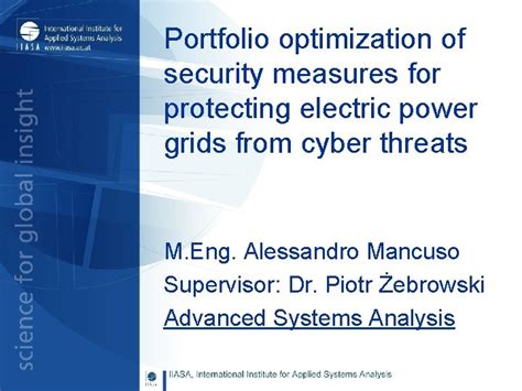 Portfolio Optimization Of Security Measures For Protecting Electric
