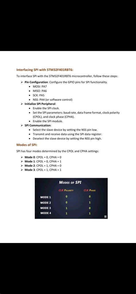 Understanding Spi Protocol And Its Implementation In Stm32f401rbt6