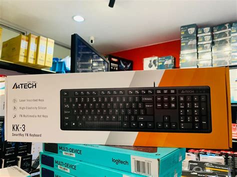 a4tech kk 3 wired keyboard black usb computers and tech parts and accessories computer keyboard