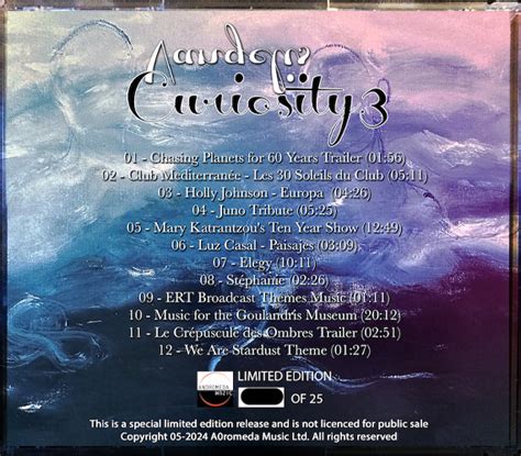 Curiosity 3 Vangelis Rarities