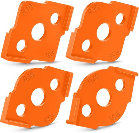 Lsupdaol 4 Pcs Router Corner Jig Radius Template 8 Radius Angle Corner Routing Rounded Bit
