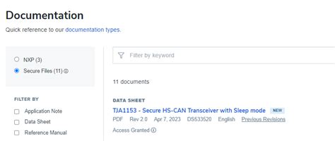 Datasheet For Tja115x Secure Can Transceiver Nxp Community