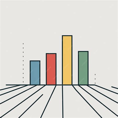 Vertical Bar Chart Displaying Five Bars Of Different Heights Premium Ai Generated Vector