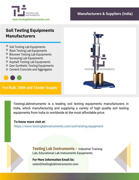 PPT Soil Testing Equipments Manufacturers PowerPoint Presentation Free Download ID