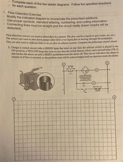 solved complete each of the two ladder diagrams follow
