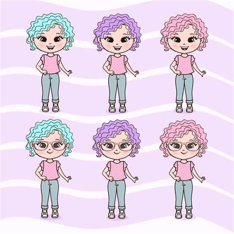 Curly Hair Girl Cartoon Characters Images Free Download On Freepik