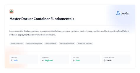 Docker 컨테이너 기본 원리 마스터하기 Labex