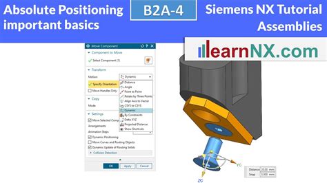 Siemens Nx Tutorial Move Component In Assembly Important Basics