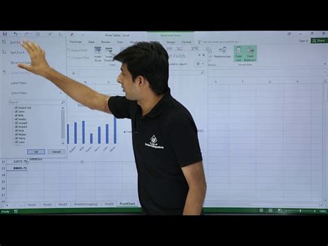 فیلم آموزشی Ms Excel نمودار محوری فیلم های آموزش اکسل Excel