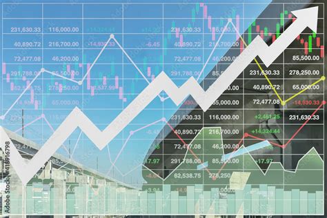 stock financial index background show data graph and chart of transportation logistic business