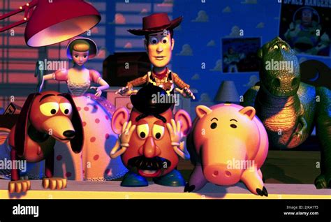 Slinky Bo Peep Mr Potato Head Woody Hamm And Rex Film Toy Story Usa