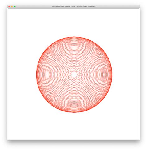 Epicycloid Animation With Python Turtle Python And Turtle