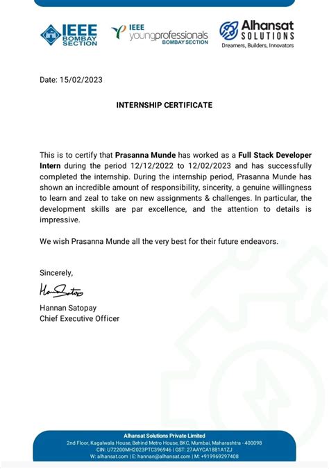 prasanna munde on linkedin connection internship svelte nodejs