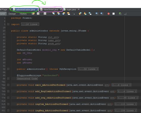 [solved] in netbeans can a jpanel from a jframe from another sheet be