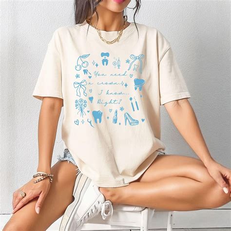 Dental Hygienist Shirt Dentist Tshirt Tooth Crown Tee Dentist Office