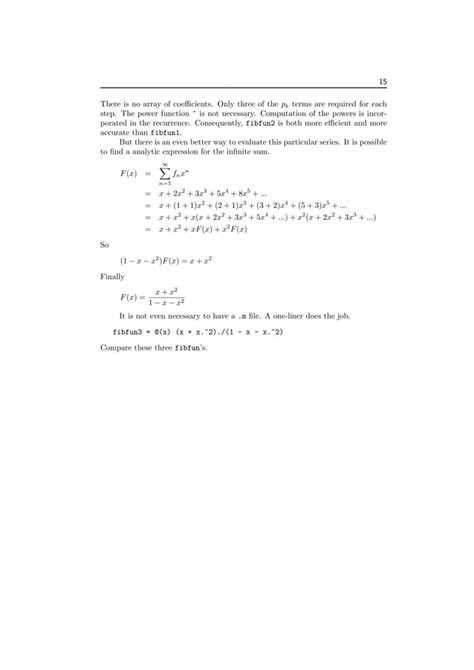 Fibonacci Using Matlab Pdf