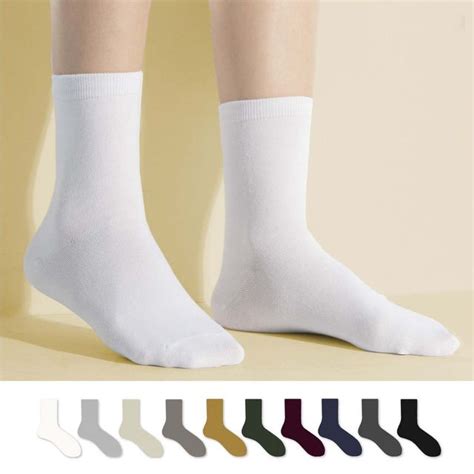 싸다구양말 살균 10개당일출고 중목 무지 양말 베이직 컬러 흰 양말 10종 긴 양말 위시버킷