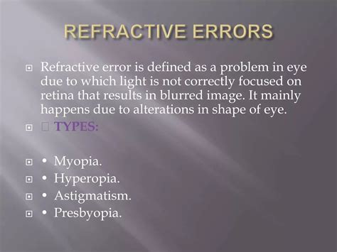 Assessment Of Refractive Errors Pptx