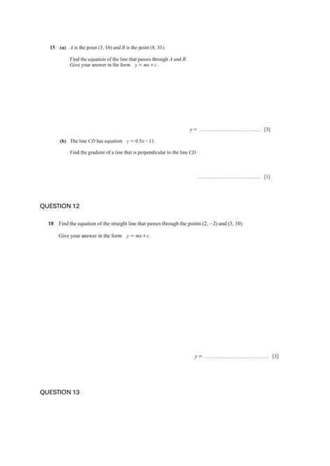 Coordinate Geometry Igcse Mathematics Pdf Physics Science