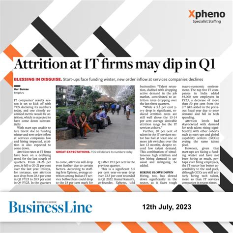 Xpheno On Linkedin Attrition At It Firms Likely To Dip In Q1
