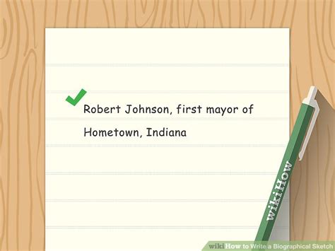 5 Ways To Write A Biographical Sketch Wikihow