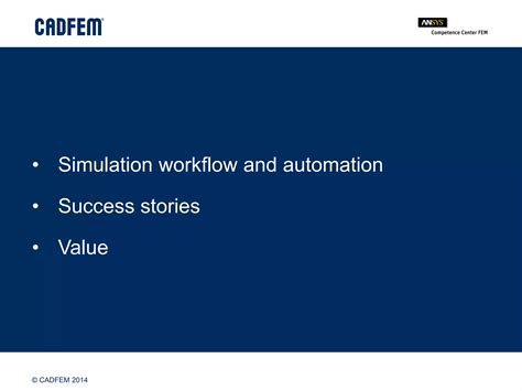 ansys ekm based strategy for integrated multiphysics simulation workflow automation pptx