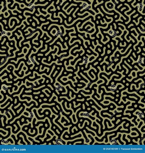 Vector Seamless Pattern Abstract Organic Stylish Texture With Smooth Natural Maze Repeating