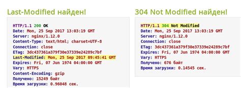 Заголовки Last Modified и If Modified Since