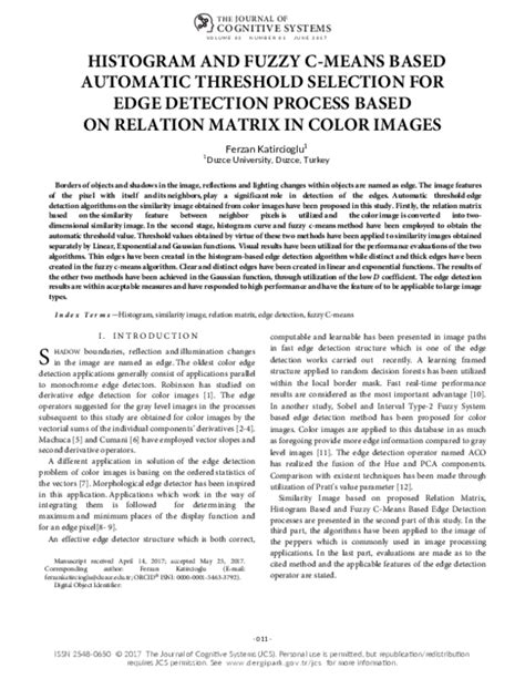 Pdf Histogram And Fuzzy C Means Based Automatic Threshold Selection