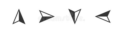 Compass Arrow Icon Navigation Point Of North South East And West
