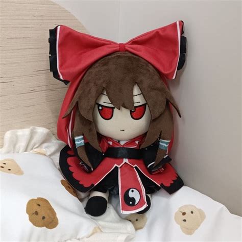 Touhou Project Fumo Hakurei Reimu Plush Doll In Red Dress Xmas T 8in
