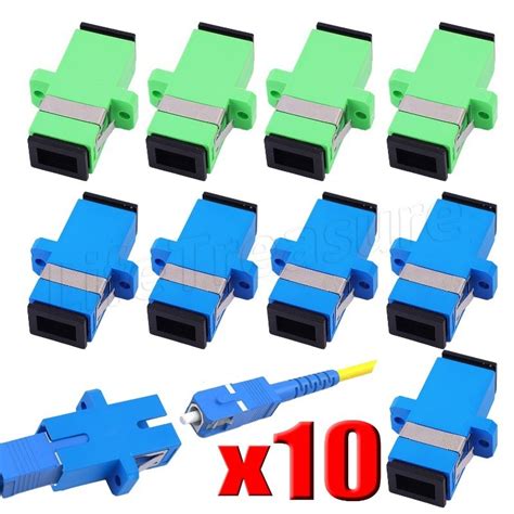 Pcs SC UPC APC Couplers Flange Type Cable Adapters Simplex Fiber Optic Coupler Fiber
